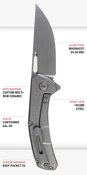 ALMOST GONE SALE ** TACTILE KNIFE - ARCHER - MAGNACUT STEEL BLADE ...